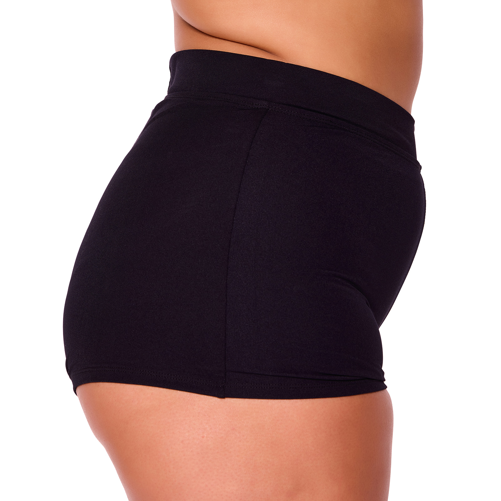 Black Not so Short Shorts - Genevieve Swimwear