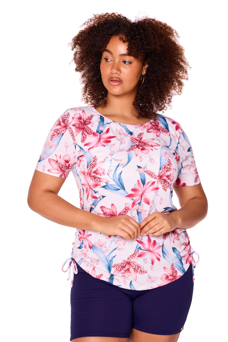Tiger Lily Sun Safe Rash Tee - Genevieve Swimwear